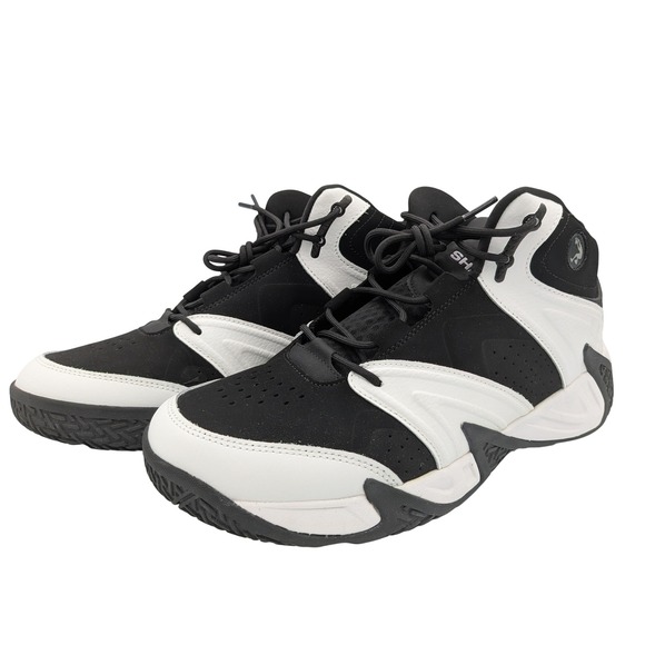 Shaq | Shoes | Mens Basketball Shoes 15 Shaq Black White Mid Top ...